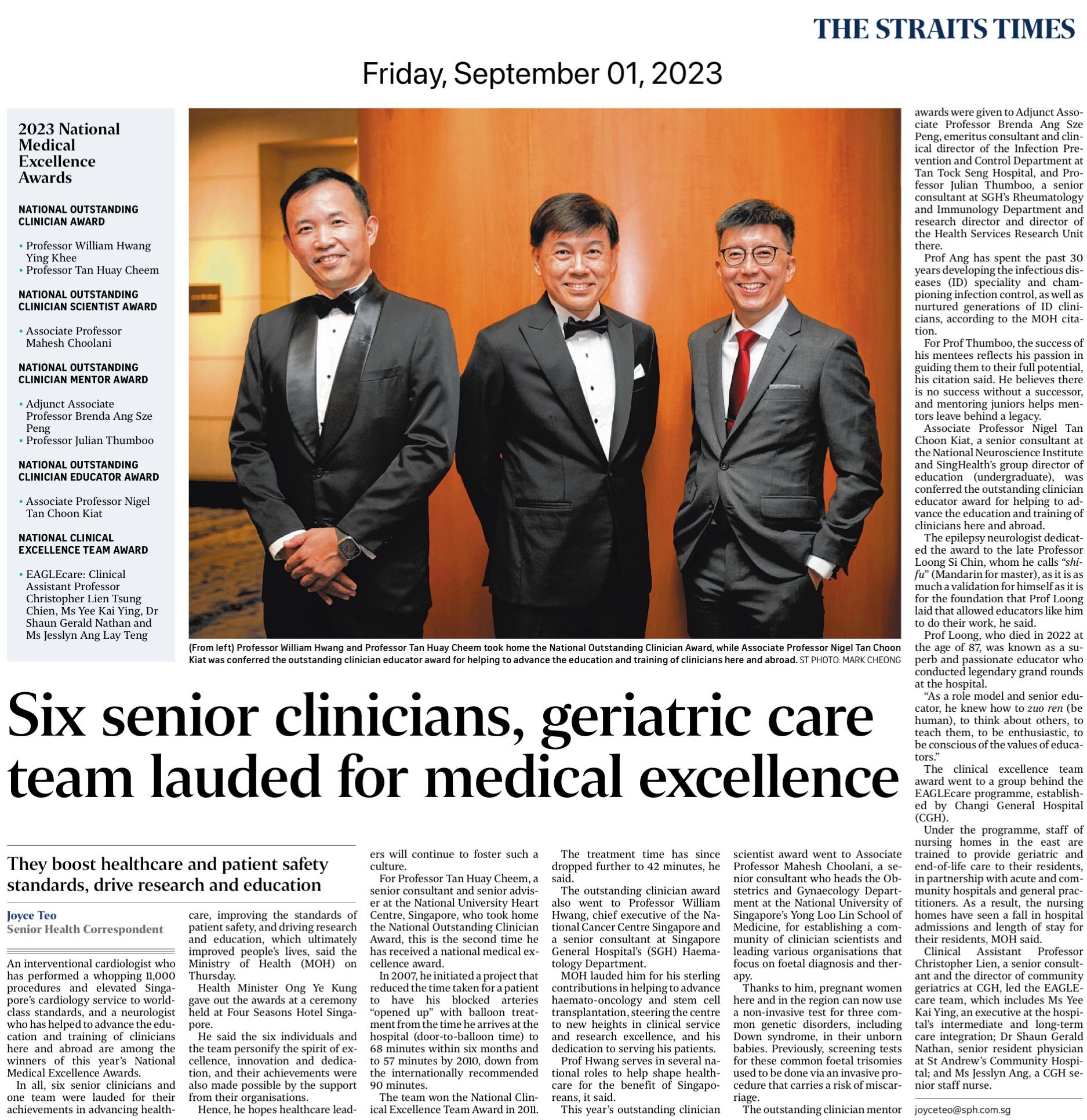 Celebrating Medical Excellence: Professor William Hwang - UCLA-NUS Blog